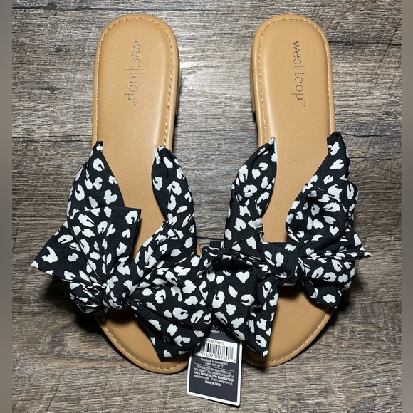 Shoes | Newwest Loop Women M 78 Sandal Slide Cushioned Insole Spotted ...